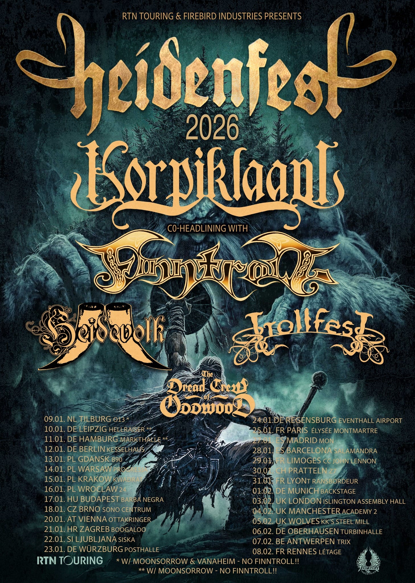 Finntroll: Frontmann Vreth pausiert - News - Metal1.info